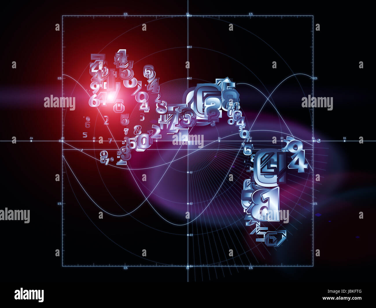 Strange Geometry series. Composition of line drawing, math and geometry ...