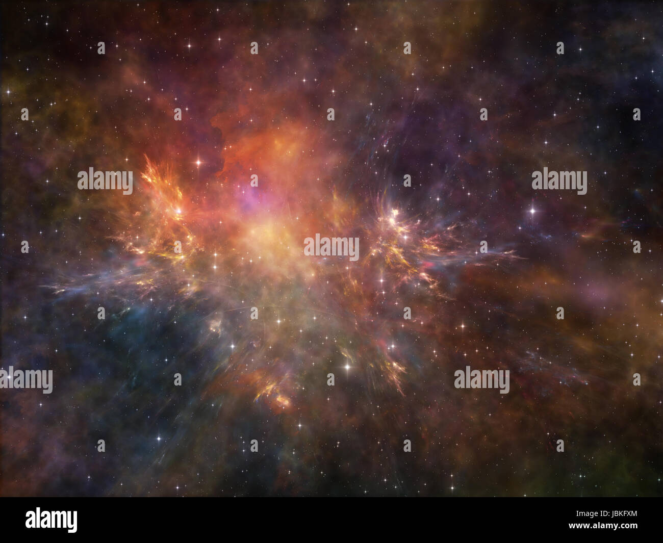 Deep Space series. Composition of nebula, stars and colors to serve as ...