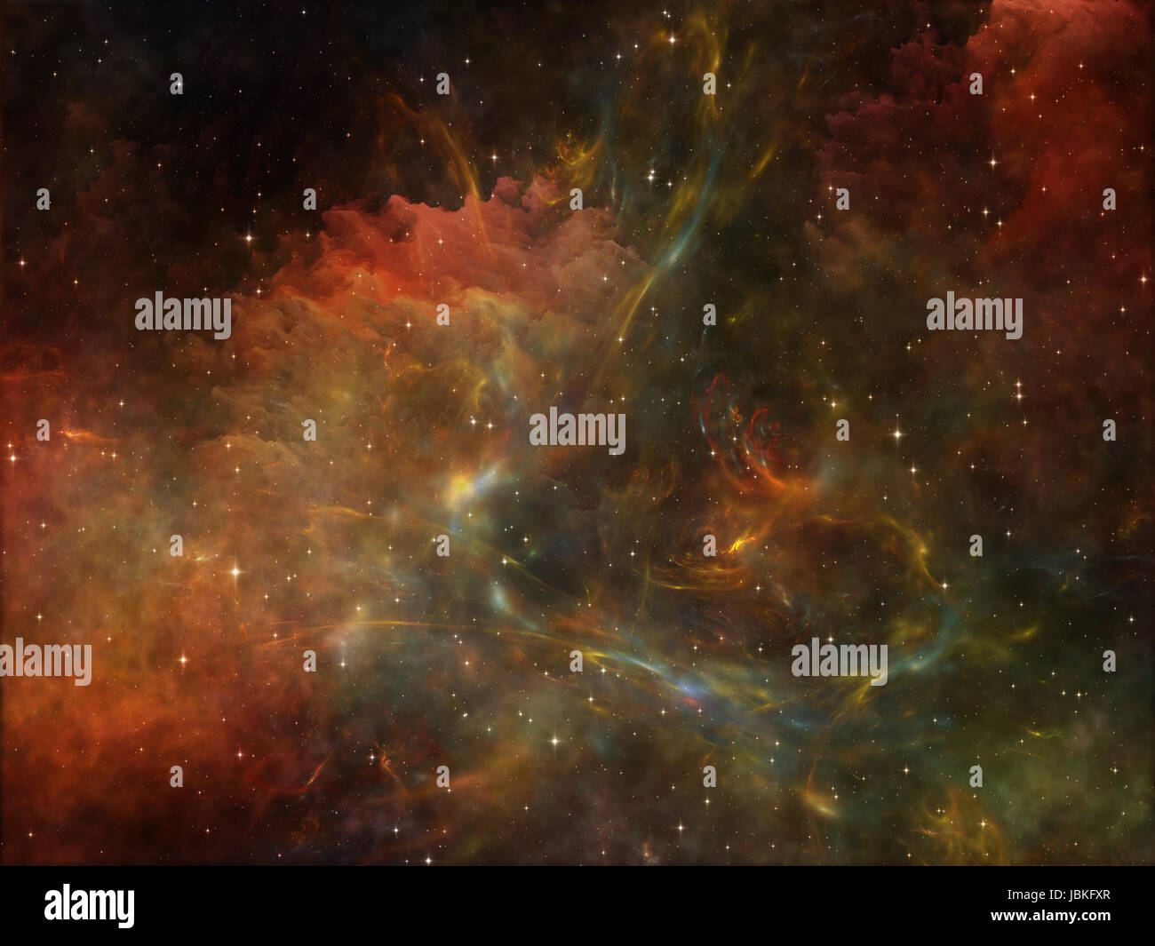 Deep Space series. Backdrop composed of nebula, stars and colors and ...