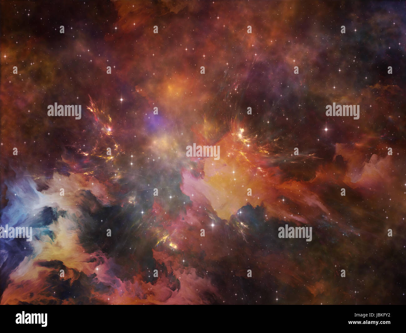 Deep Space series. Backdrop composed of nebula, stars and colors and ...