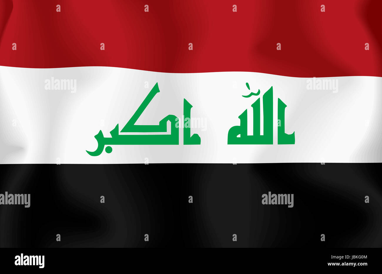 Iraq flag background. Illustration Stock Photo - Alamy