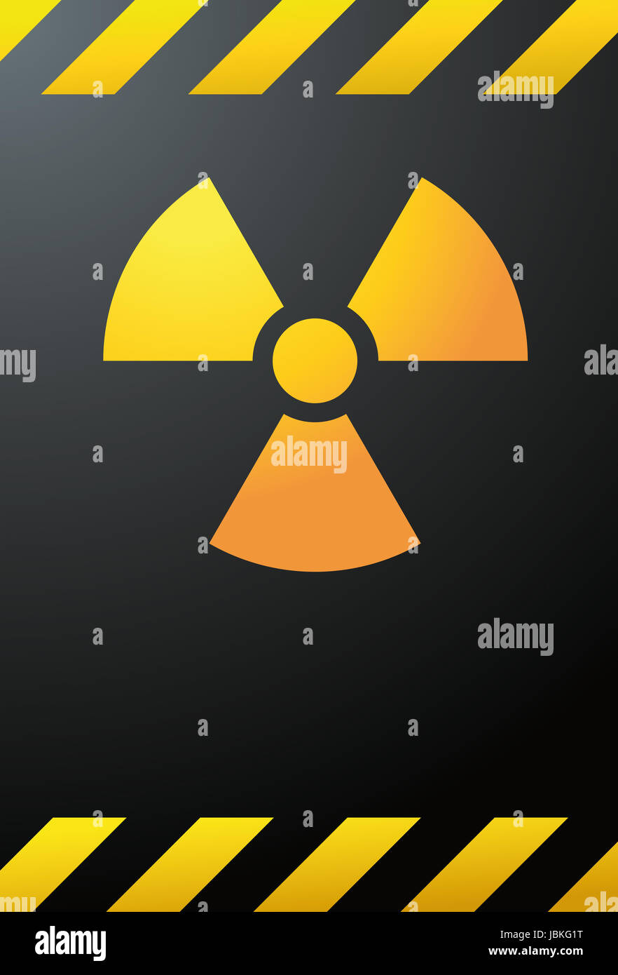 Nuclear power panel. Warning illustration Stock Photo - Alamy