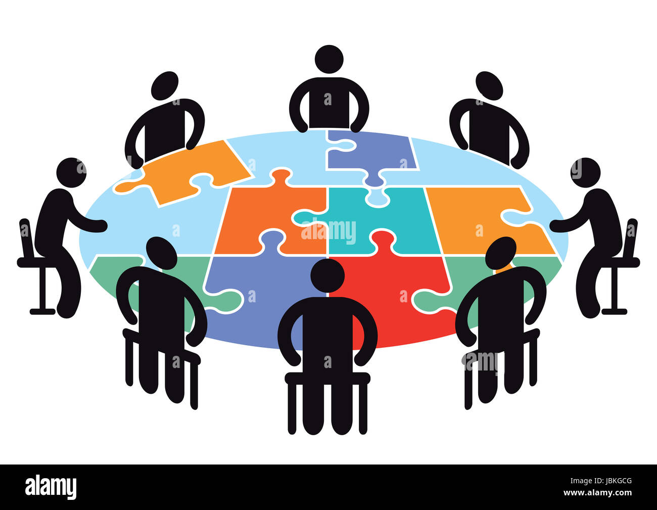 Solution and success, strategy illustration Stock Photo - Alamy