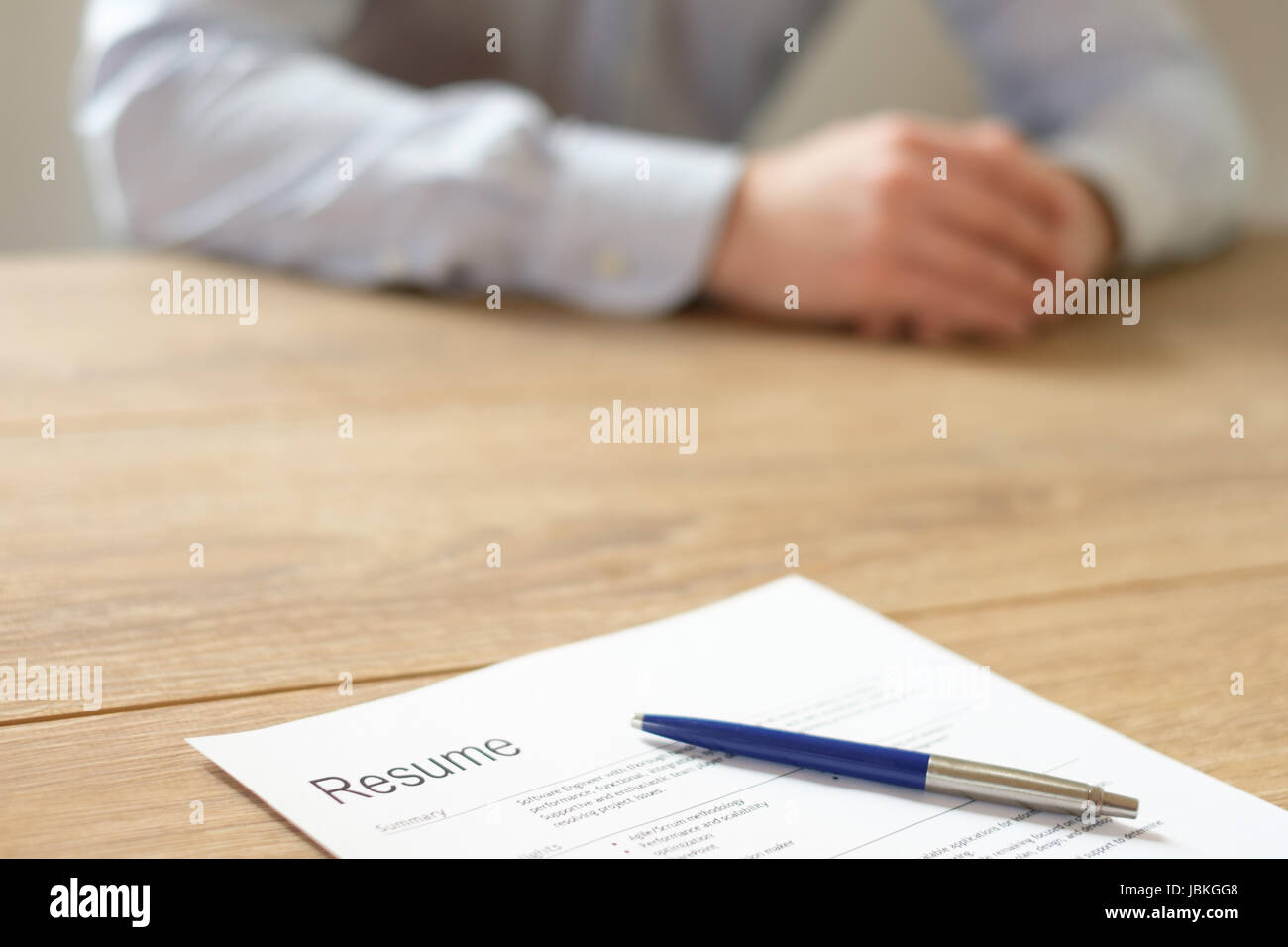 Businessman ready for a job interview Stock Photo - Alamy