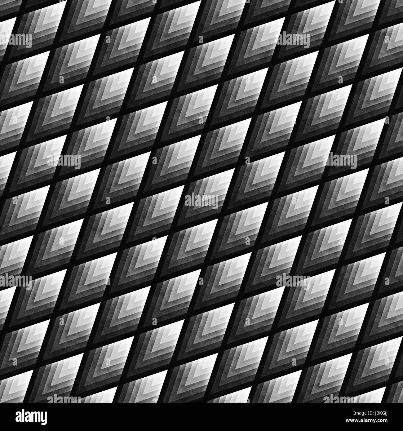 Seamles Gradient Rhombus Grid Pattern. Retro Monochrome Texture ...