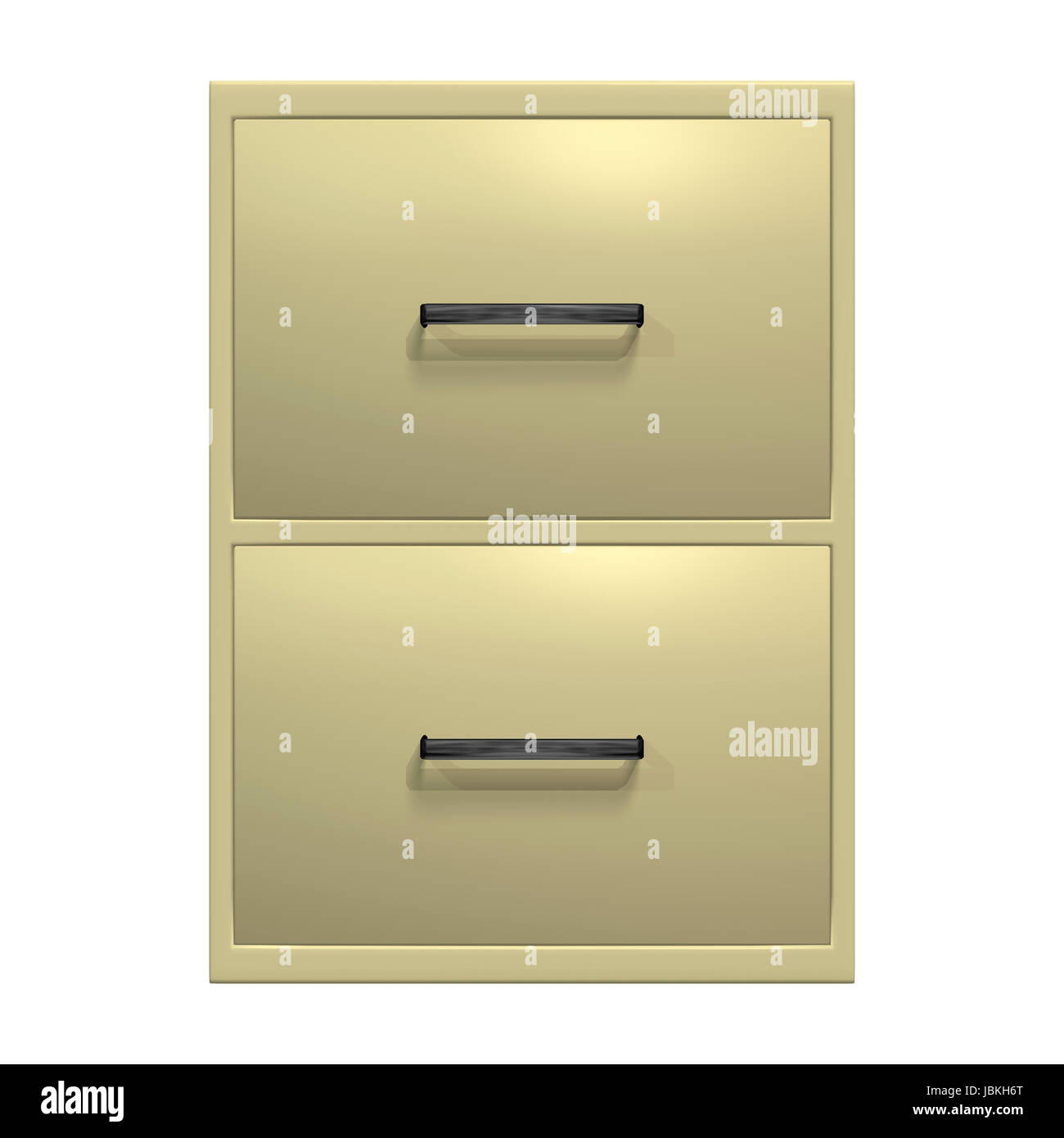 3D digital render of a short stack cabinet isolated on white background ...