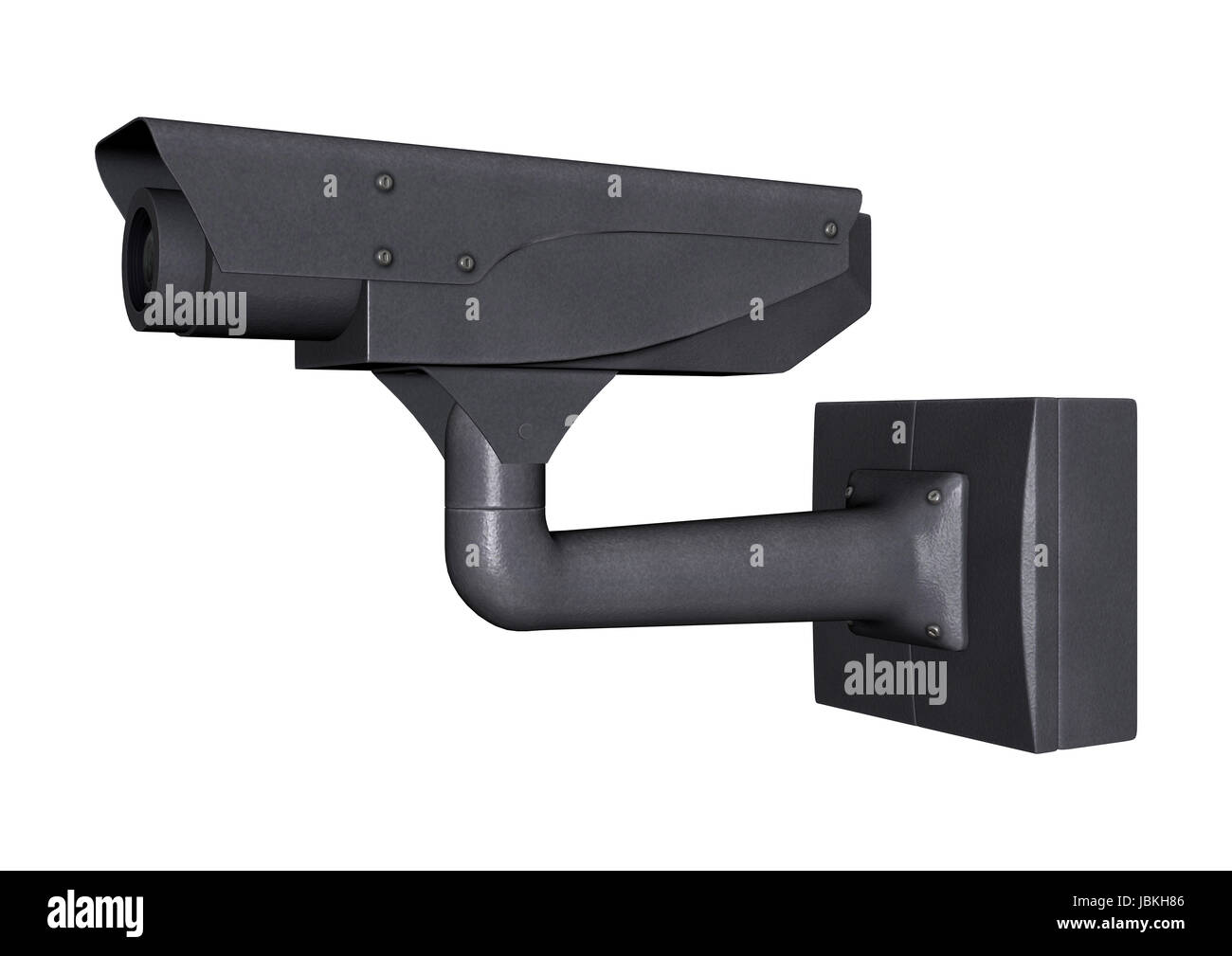 3D digital render of a security camera isolated on white background ...