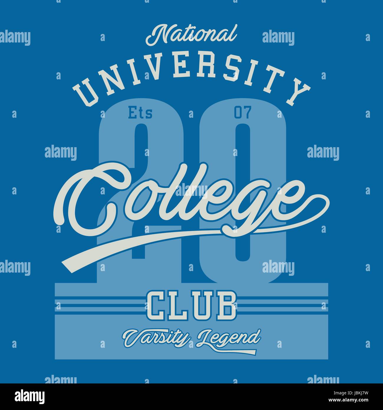 Vintage university sports Stock Vector Images - Alamy