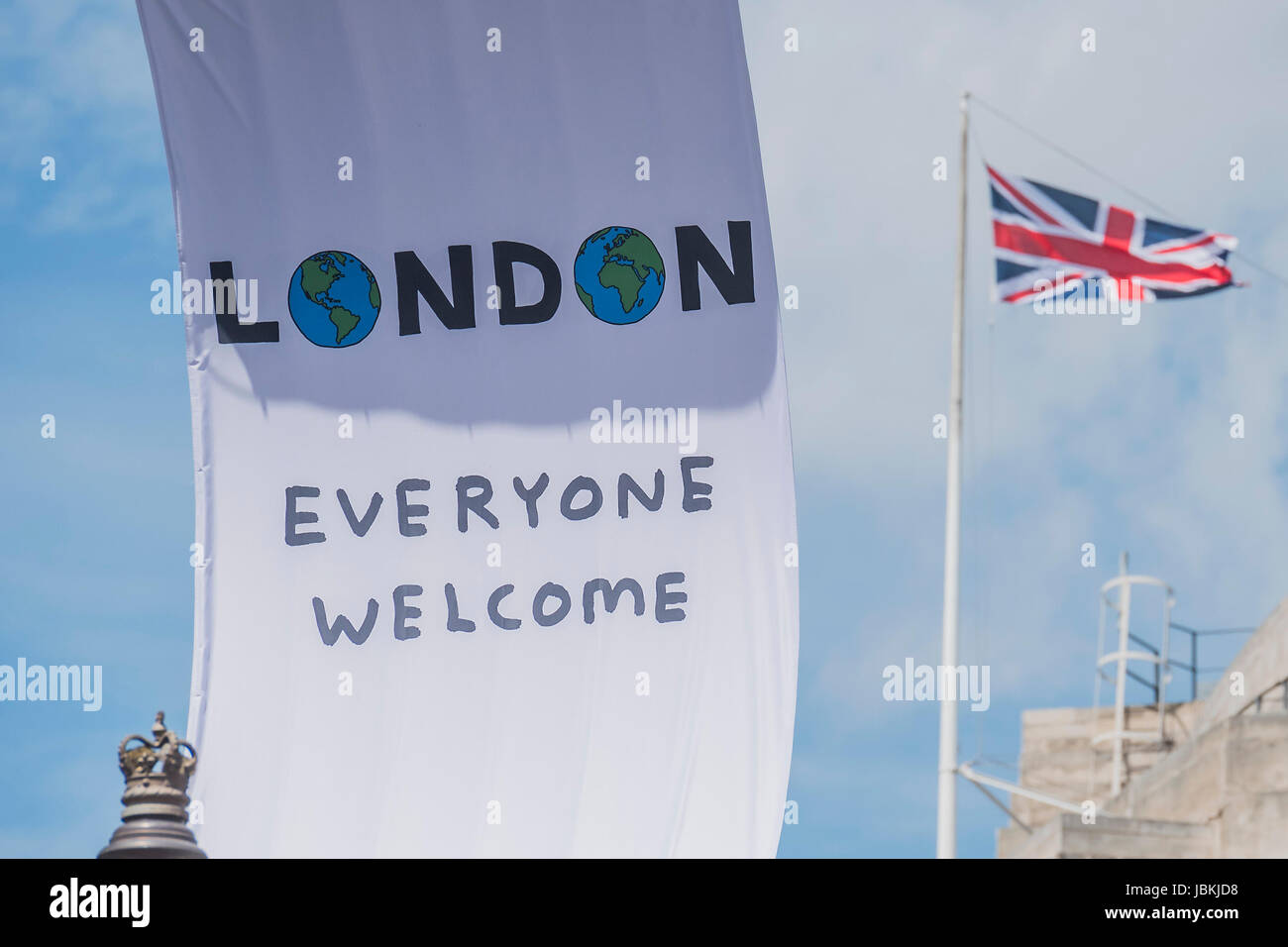 Everyone is welcome here hi-res stock photography and images - Alamy