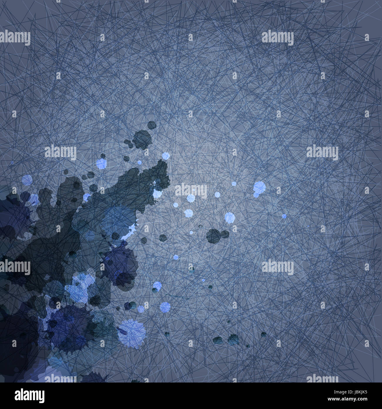 abstract grunge dark blue background with scratch and ink blots, eps 10 ...