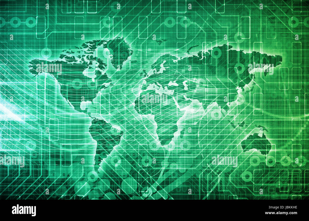 Telecommunications Mobile Data Grid as a Concept Stock Photo - Alamy