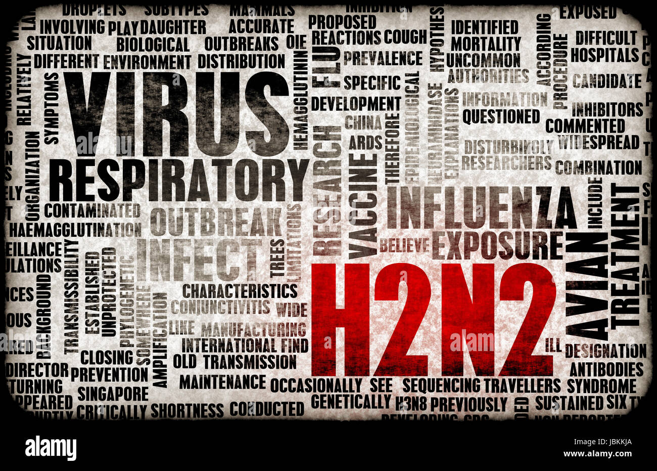 H2N2 Concept as a Medical Research Topic Stock Photo - Alamy