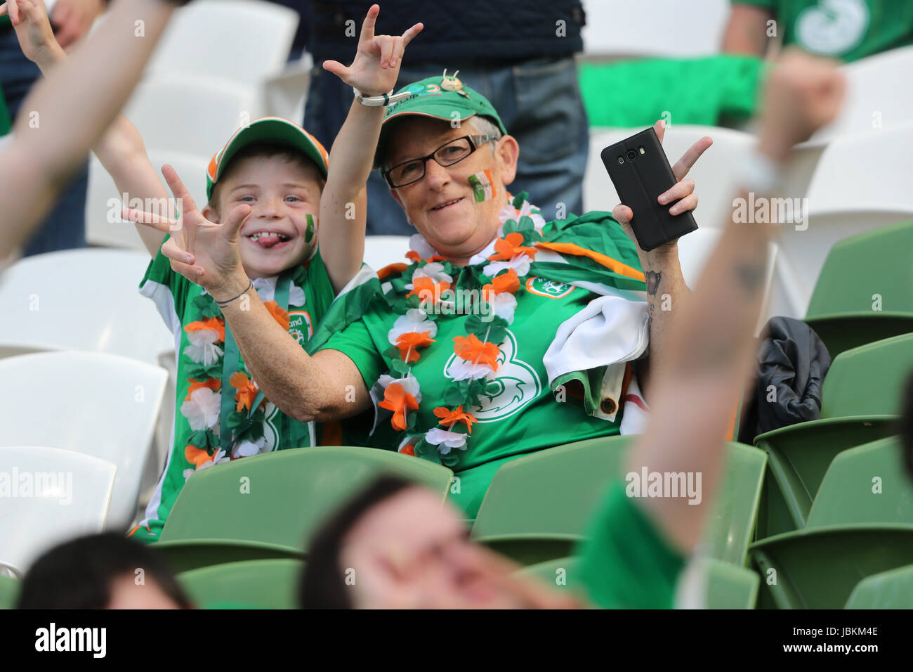 Republic Of Ireland Fans In The At The Aviva Stadium High Resolution ...