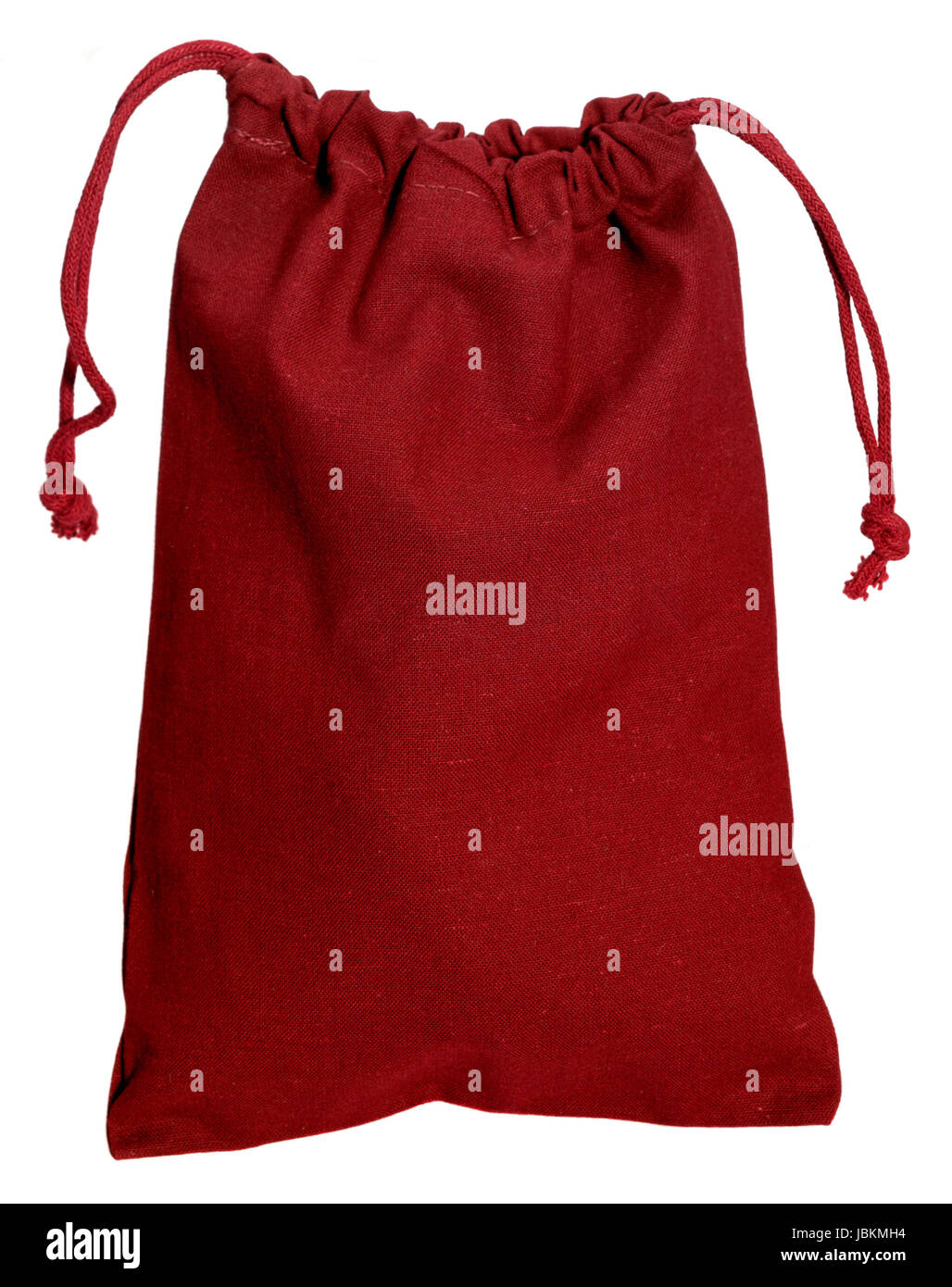 small red pouch in white back Stock Photo - Alamy