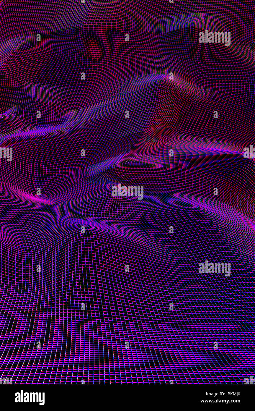 colorful wire mesh scenery in black back Stock Photo - Alamy