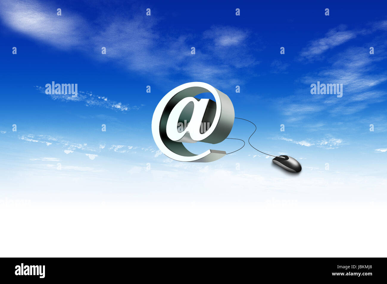 Technology background with email symbol and mouse Stock Photo - Alamy