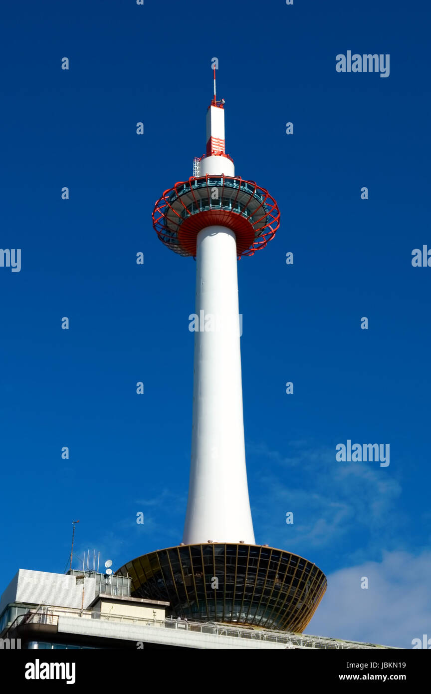 The observation tower opposite Kyoto JR station, Japan Stock Photo - Alamy