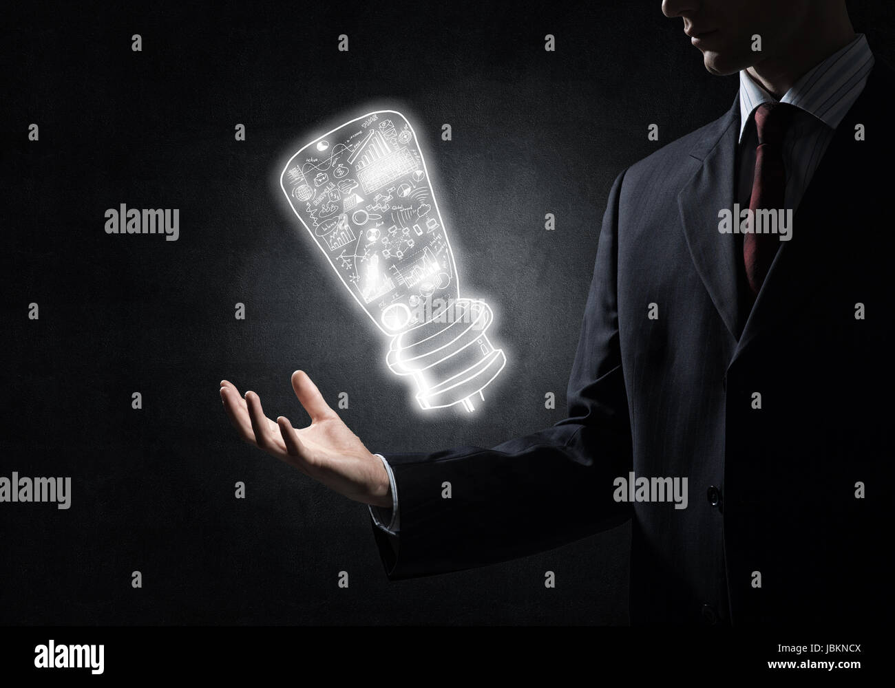 Bright idea for success achieving Stock Photo - Alamy
