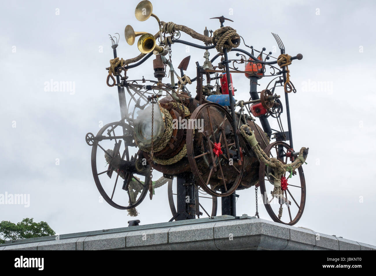 The Stockton Flyer automaton sculpture based on Stephensons Locomotion ...