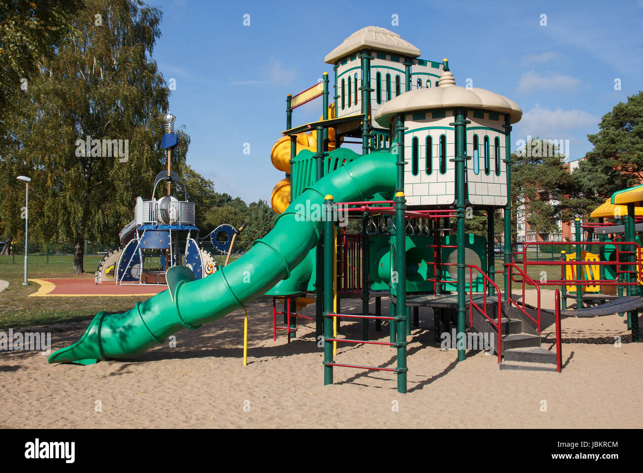 A colorful outdoor playground for young kids Stock Photo - Alamy