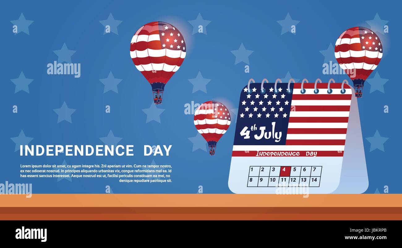 Independence day calendar Stock Vector Images - Alamy