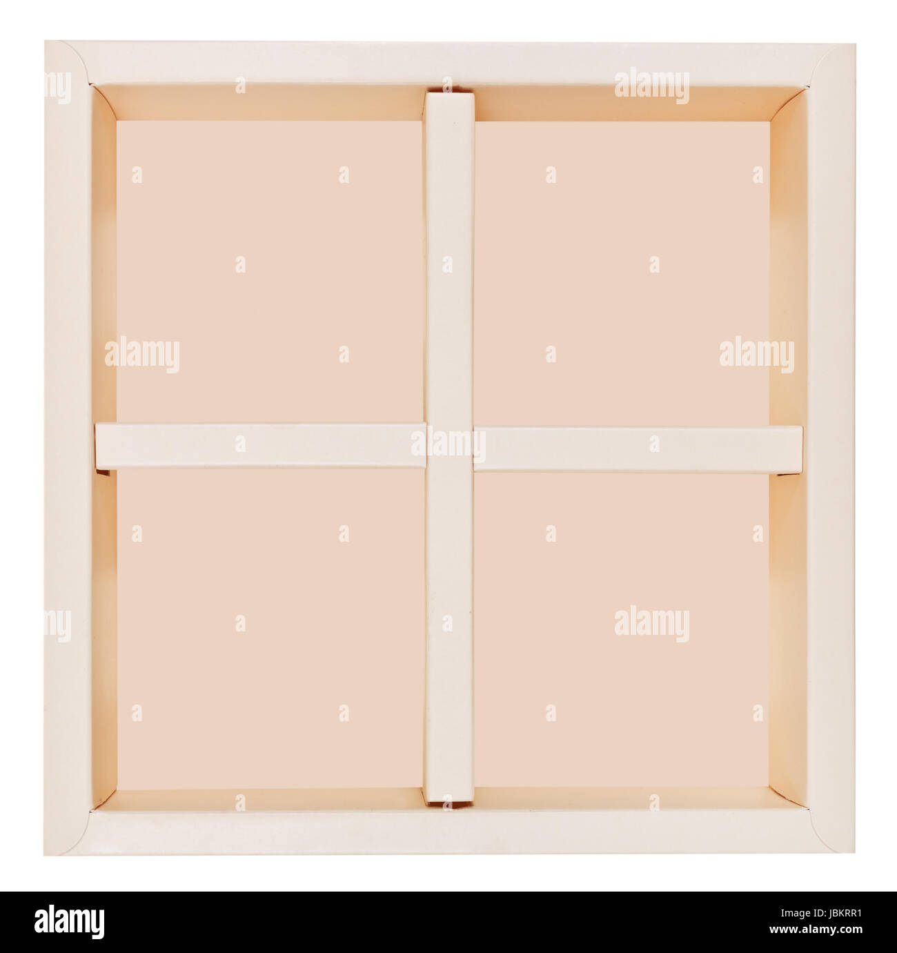 carton box with four compartments isolated on white background Stock ...