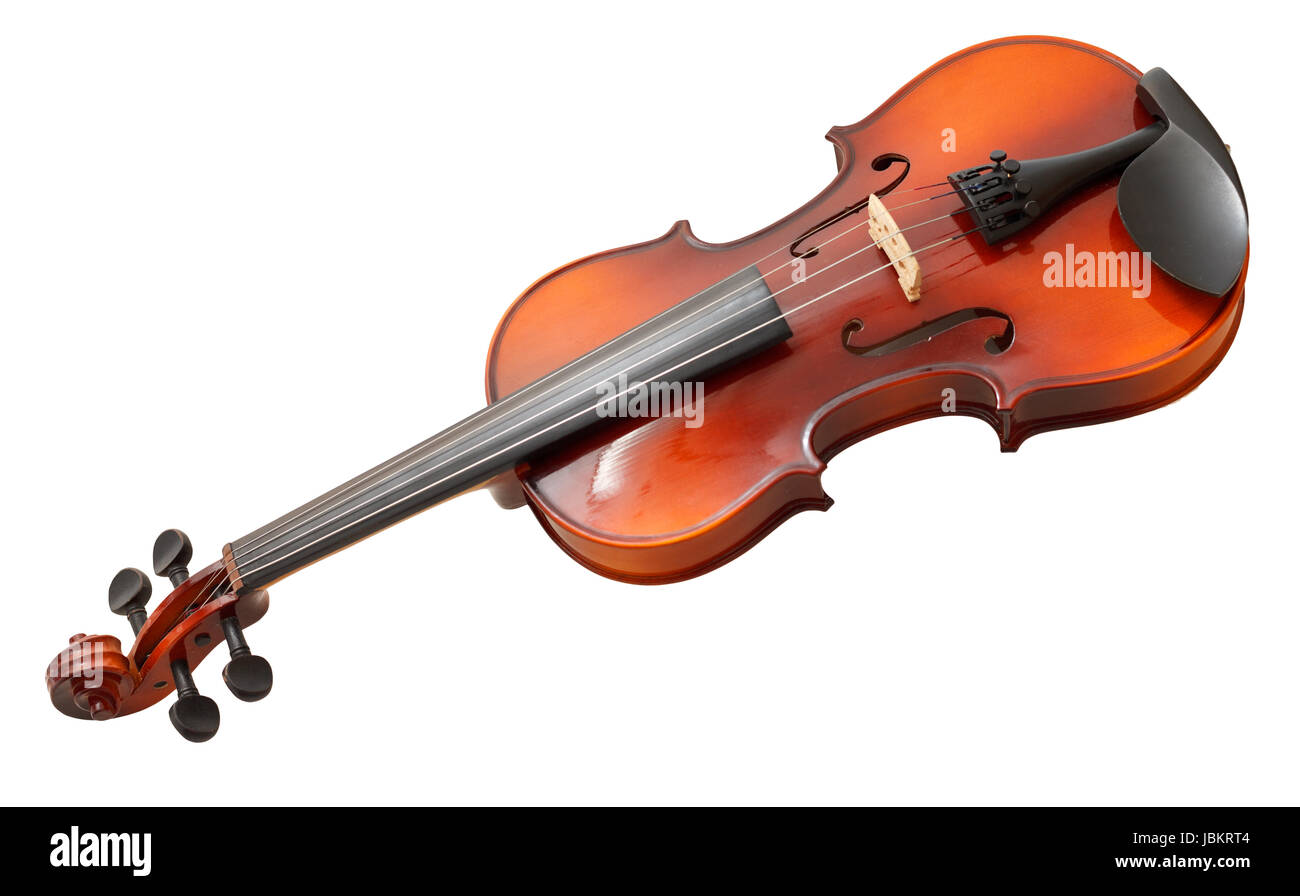 traditional wooden fiddle isolated on white background Stock Photo - Alamy