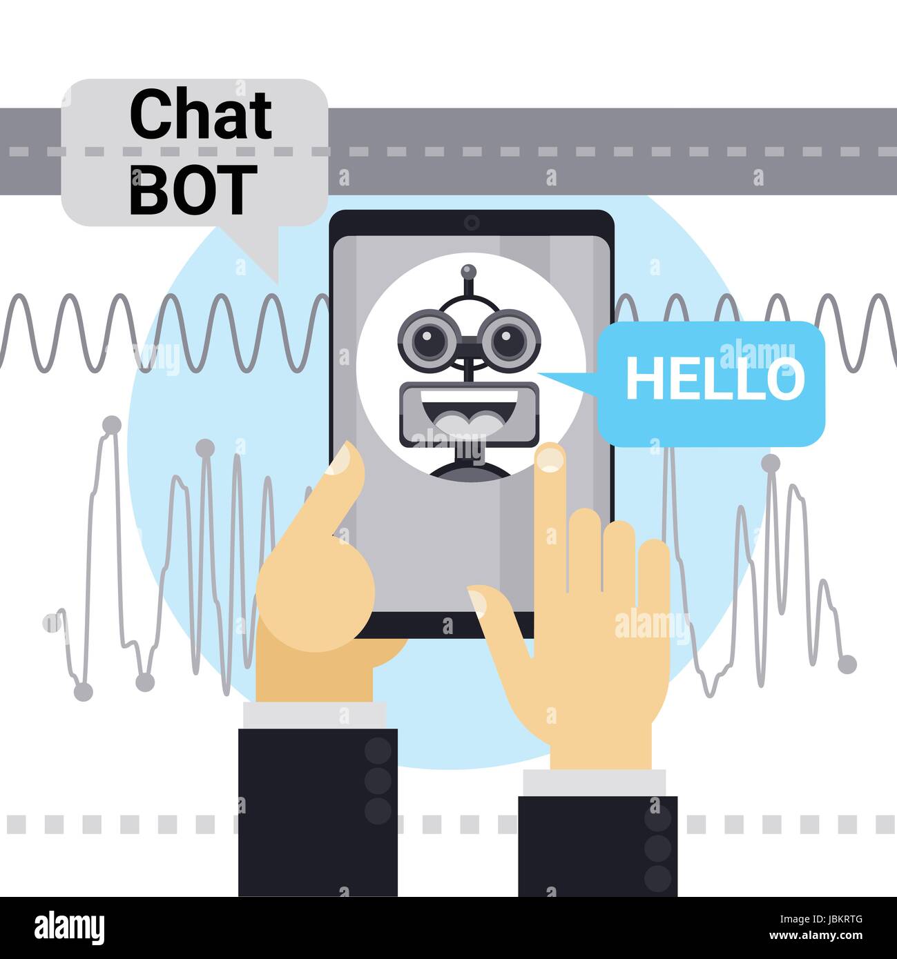 Virtual assistant man on Cut Out Stock Images & Pictures - Alamy