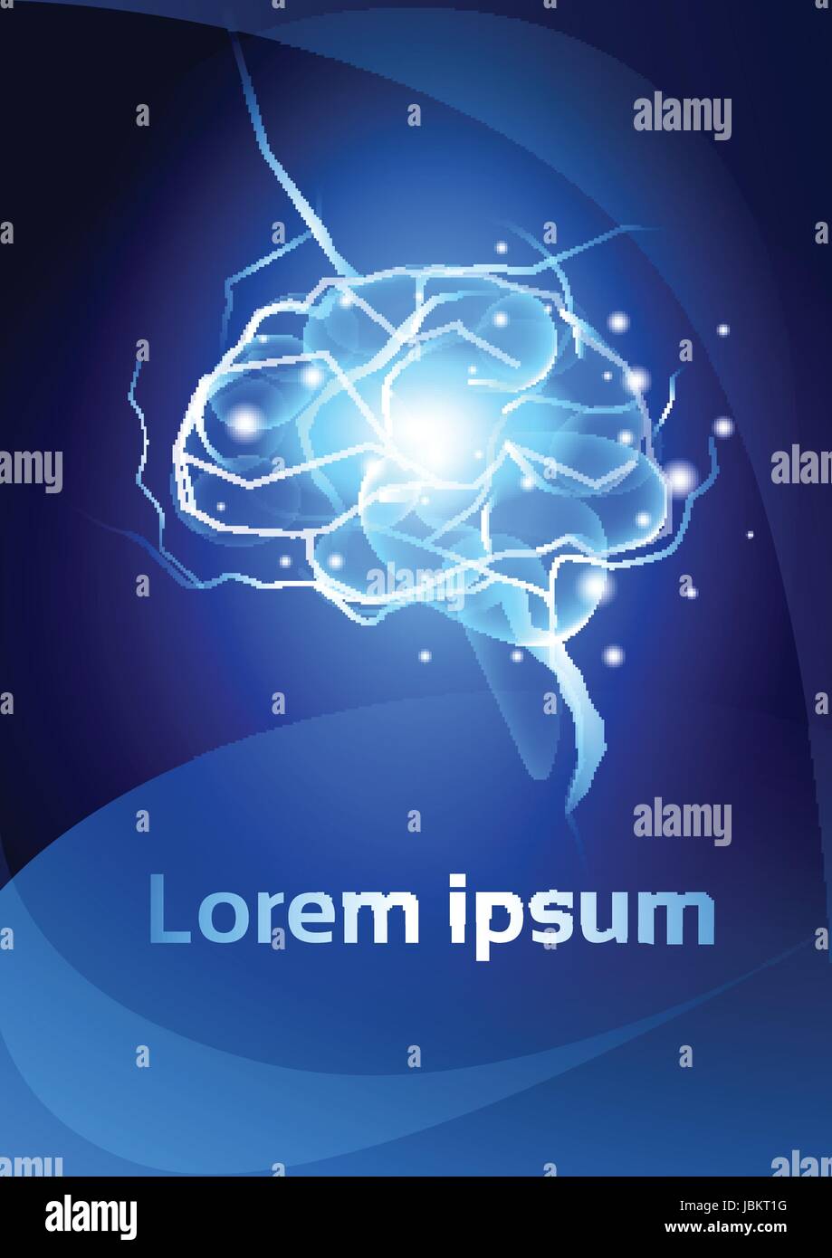 Brain Neurons Activity Medicine Thinking Intelligence Concept Banner ...