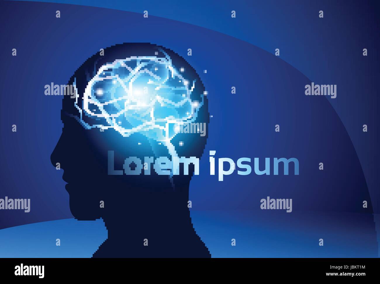 Brain Neurons Activity Medicine Thinking Intelligence Concept Banner ...