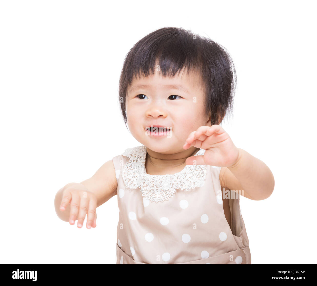 Asian baby girl dance Stock Photo - Alamy