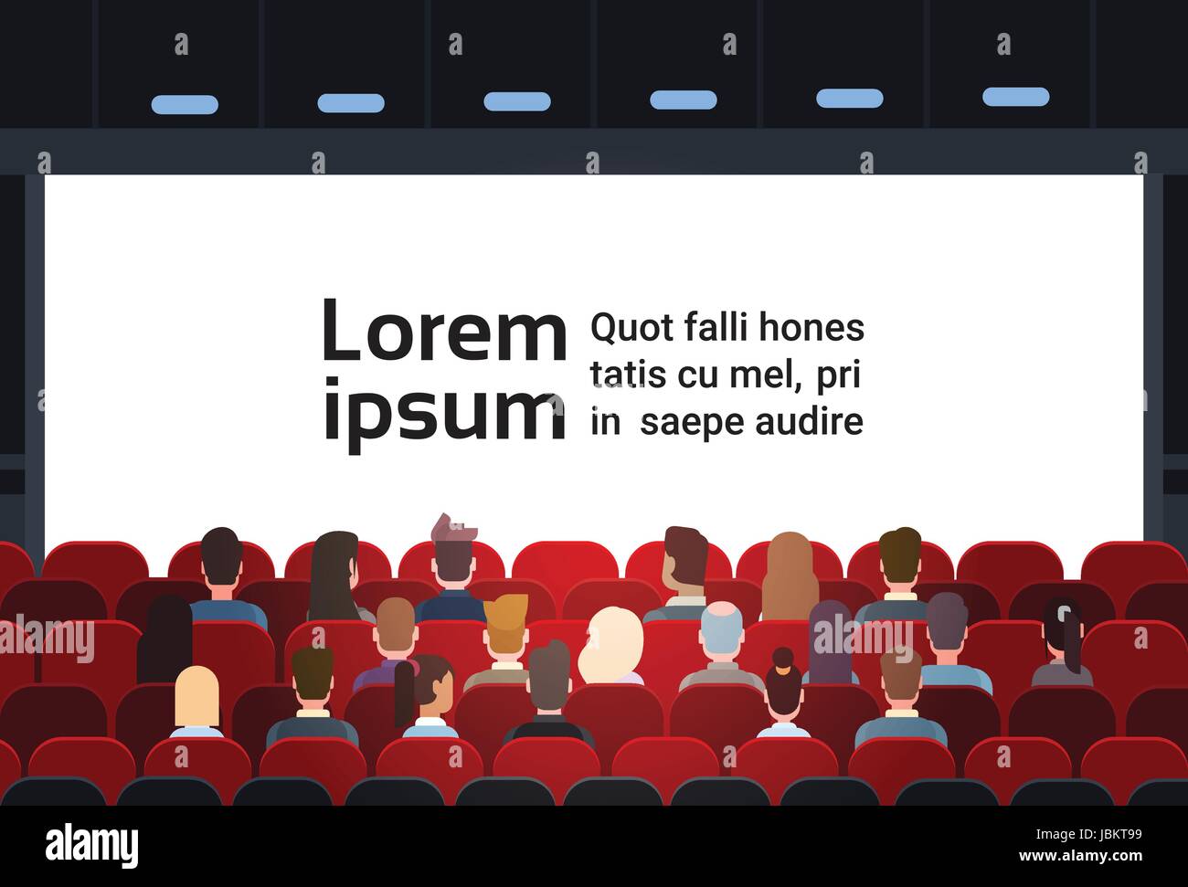 Movie theater audience rear view hi-res stock photography and images ...