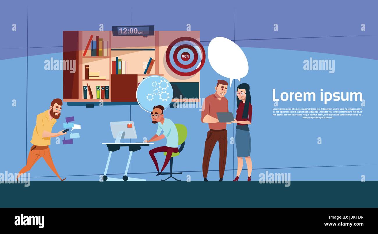 Empty modern office business entrepreneur Stock Vector Images - Alamy