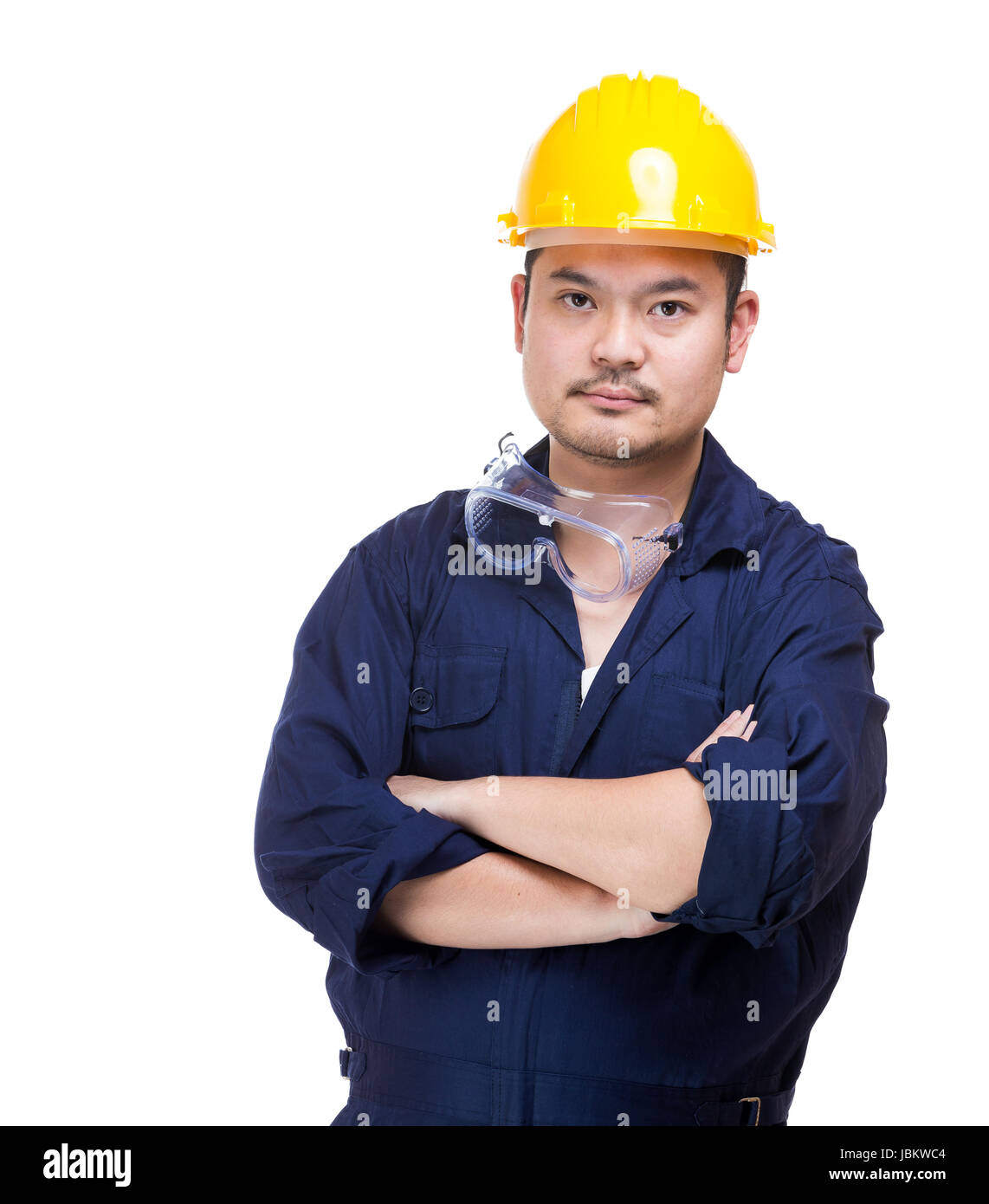 Asian construction worker portrait Stock Photo - Alamy