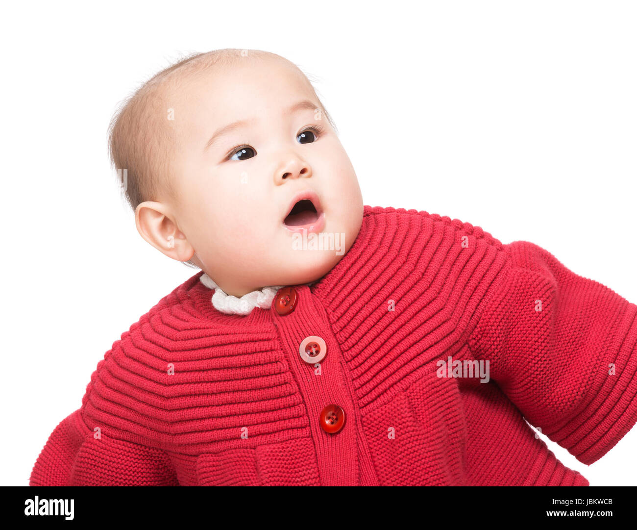 Baby feeling surprise Stock Photo - Alamy