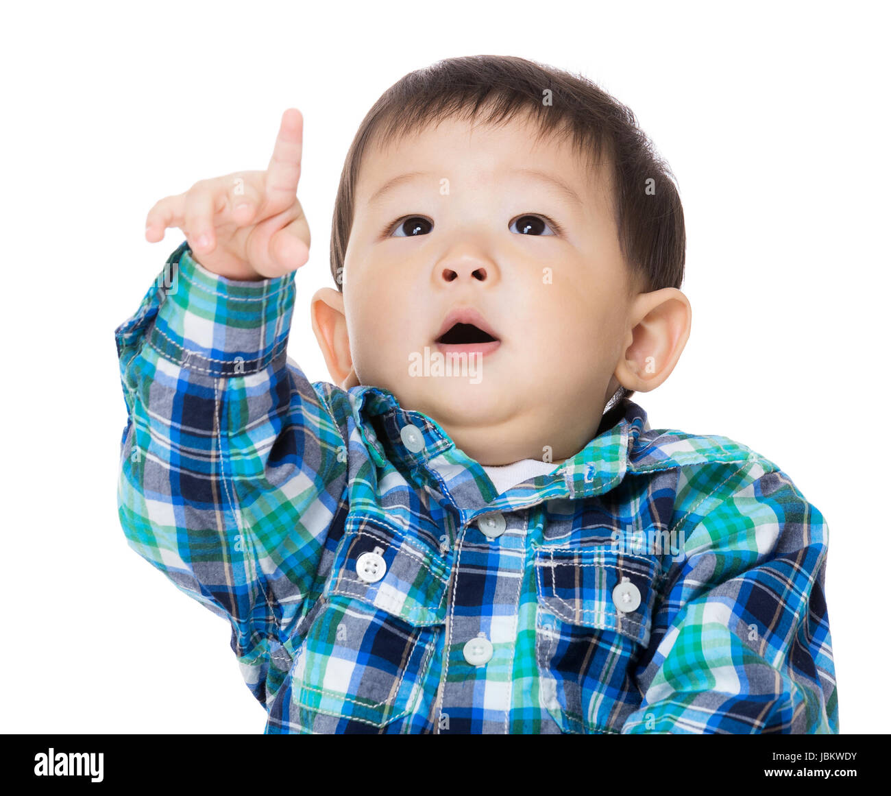Child pointing up Stock Photo - Alamy