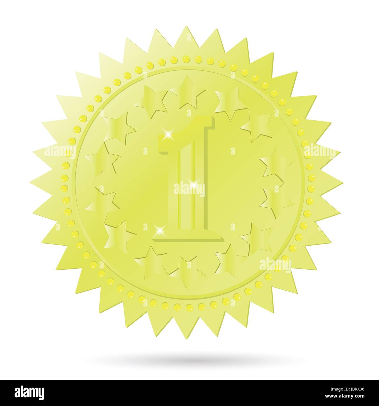 colorful illustration with golden award emblem for your design Stock ...