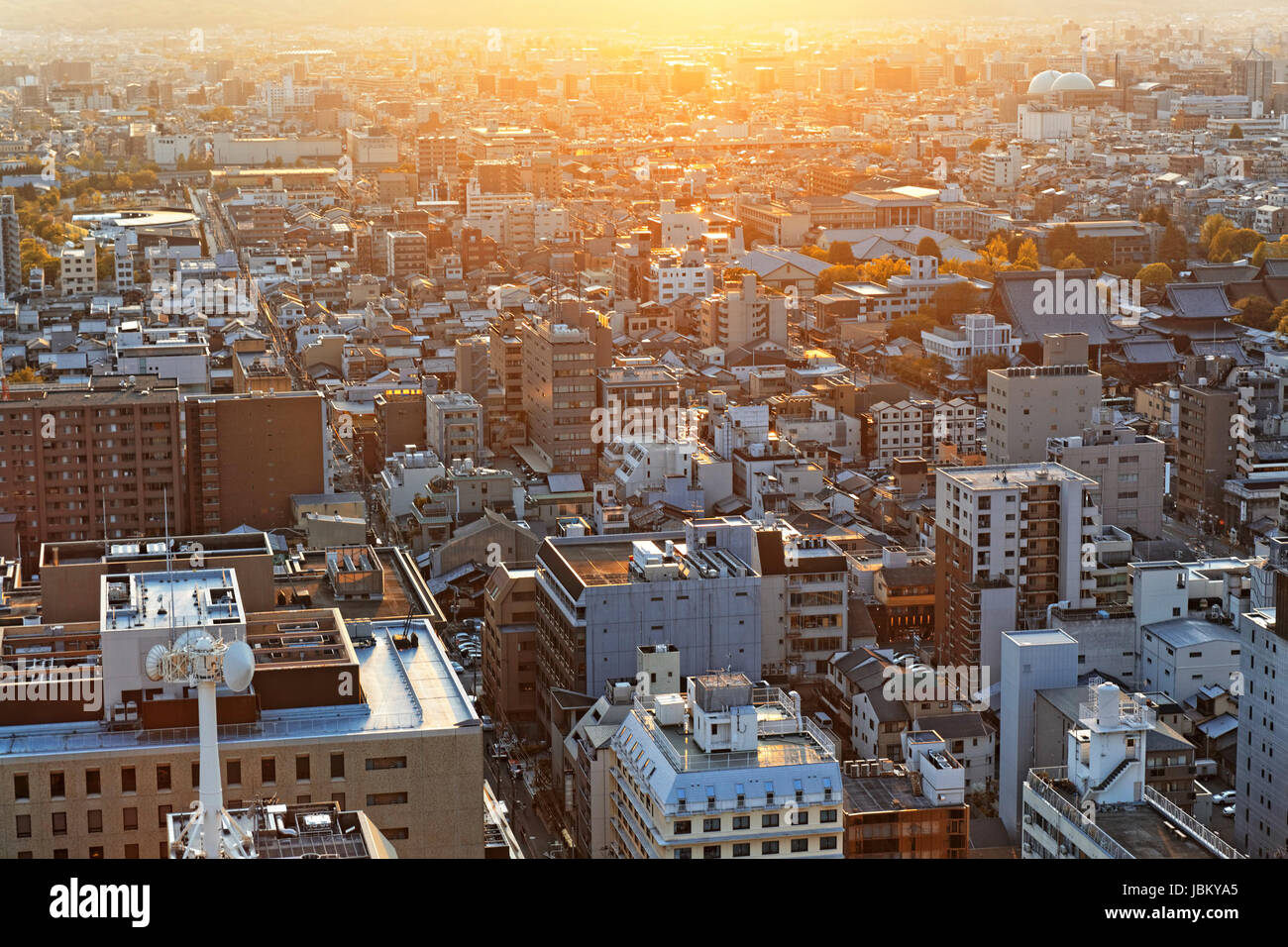 Sunset over kyoto city hi-res stock photography and images - Alamy