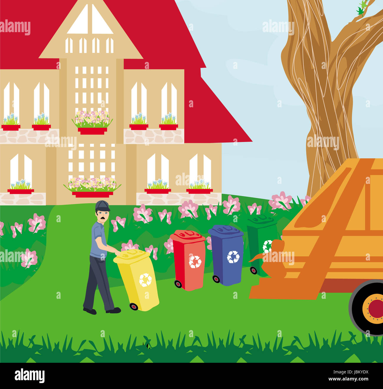 segregation of garbage Stock Photo - Alamy