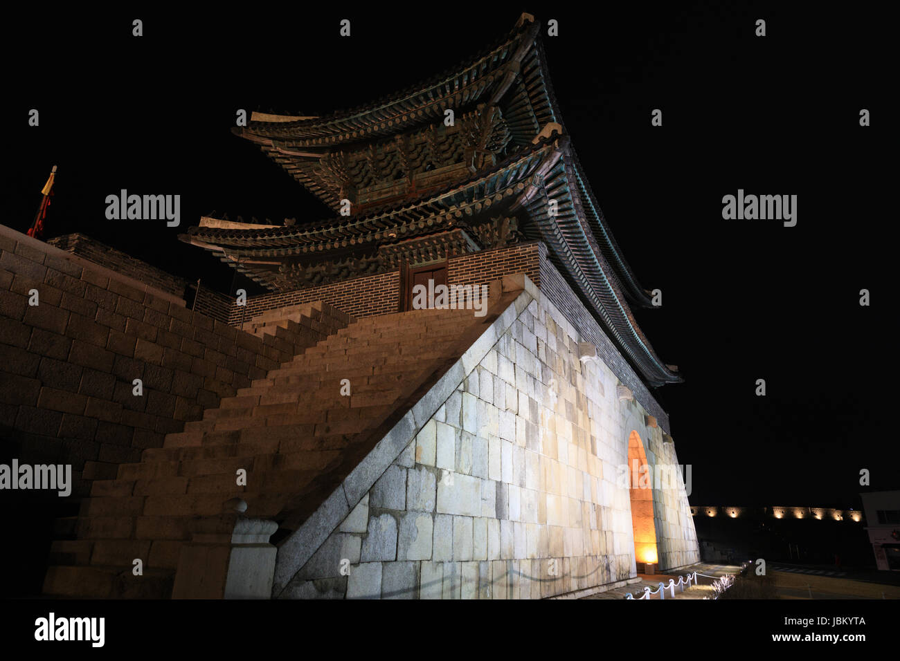Hwaseong Fortress, Traditional Architecture of Korea in Suwon, South ...