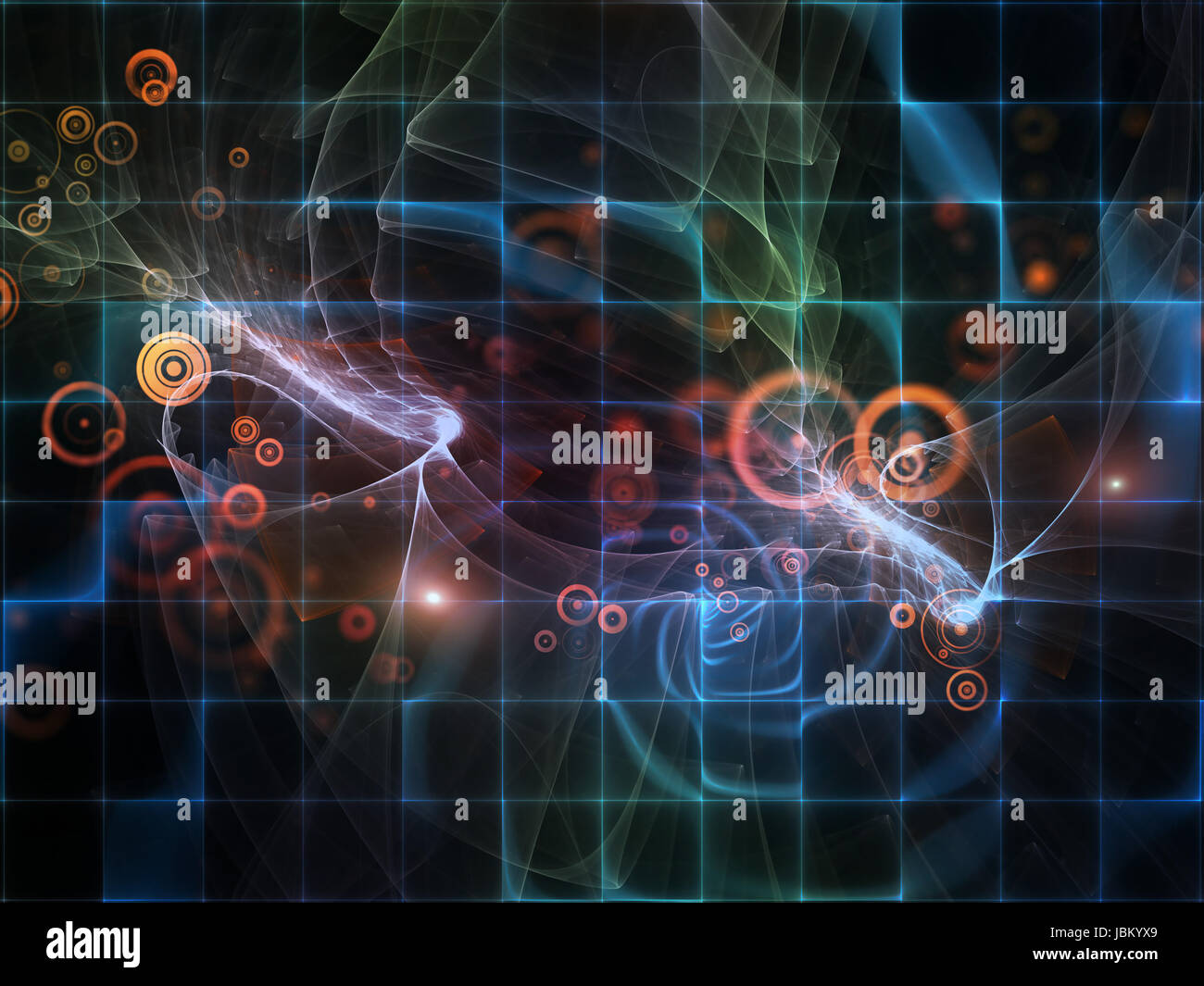 Geometry of Space series. Artistic abstraction composed of conceptual ...
