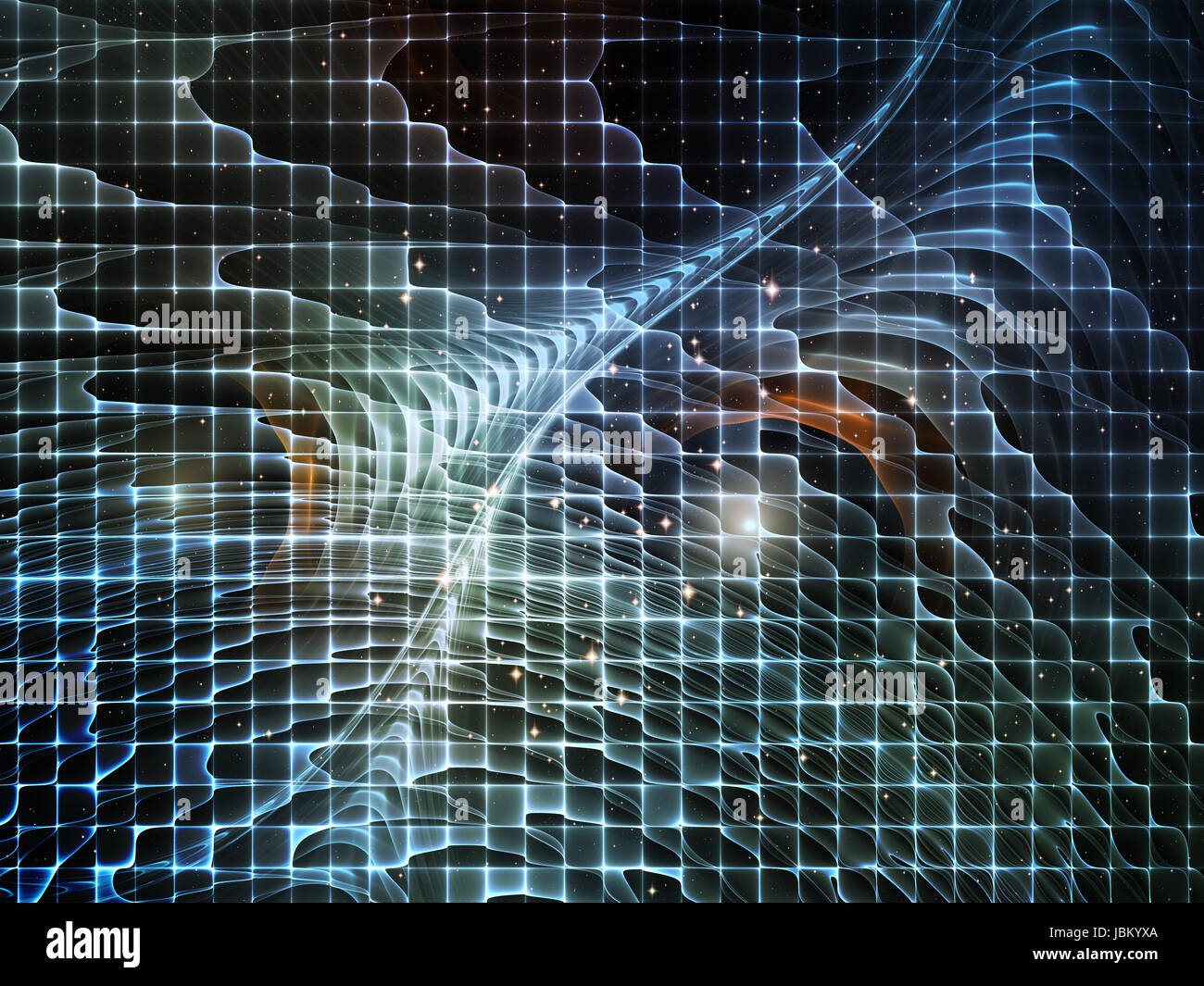 Geometry of Space series. Artistic abstraction composed of conceptual ...