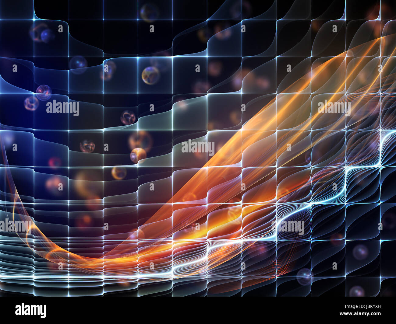 Geometry of Space series. Artistic abstraction composed of conceptual ...