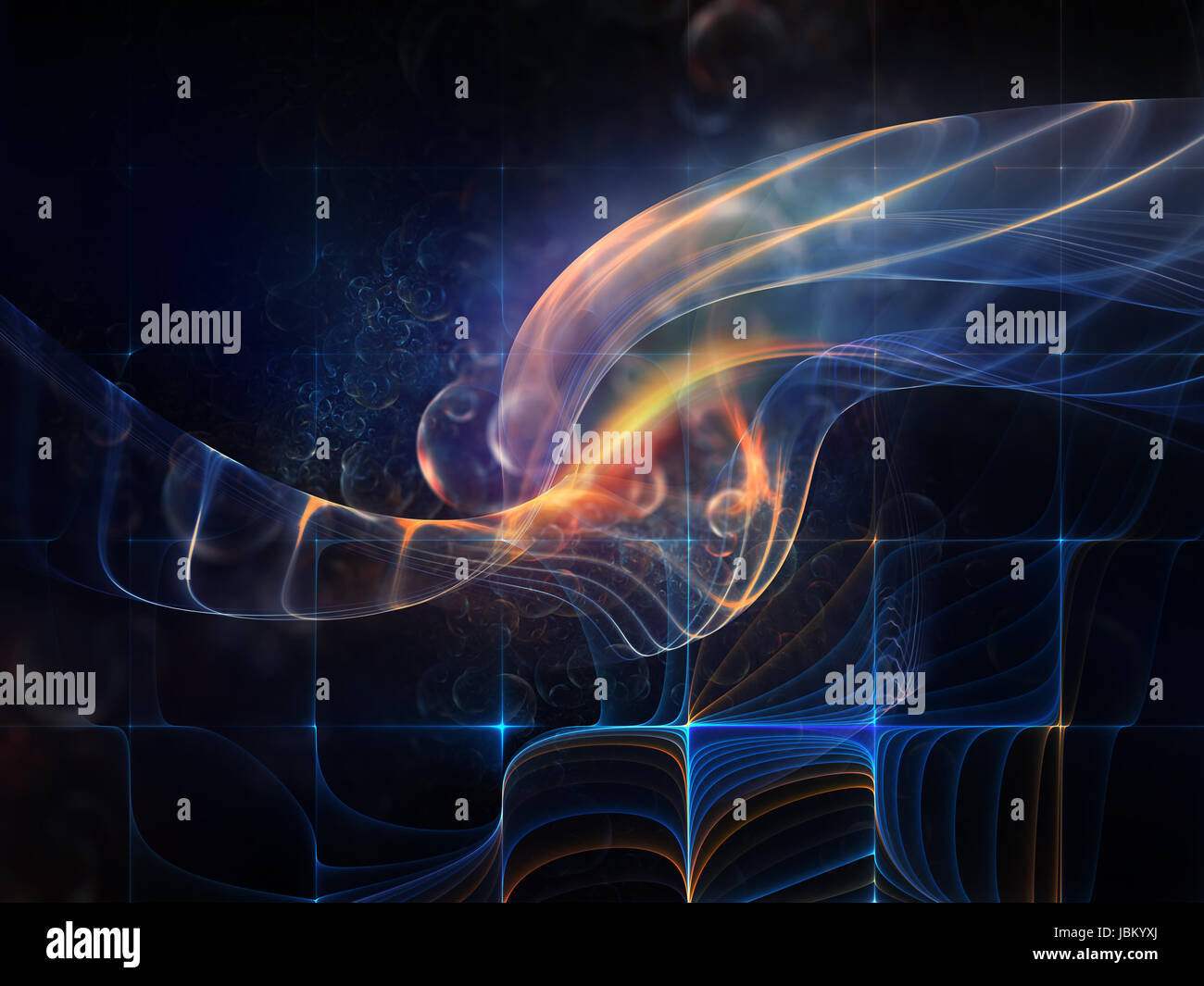 Geometry of Space series. Composition of conceptual grids, curves and ...