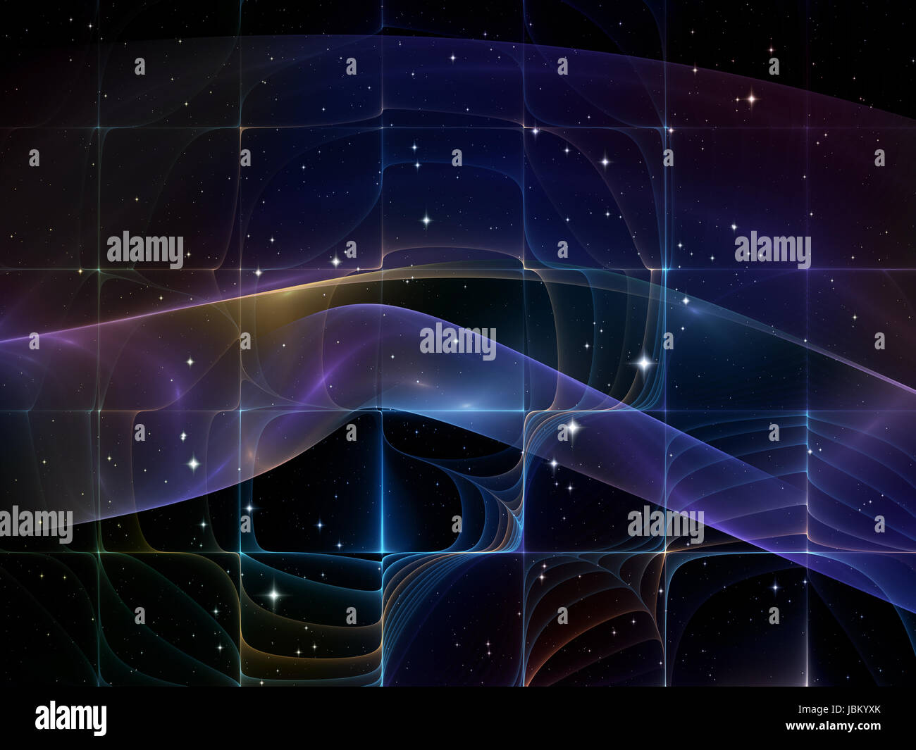 Geometry of Space series. Artistic abstraction composed of conceptual ...