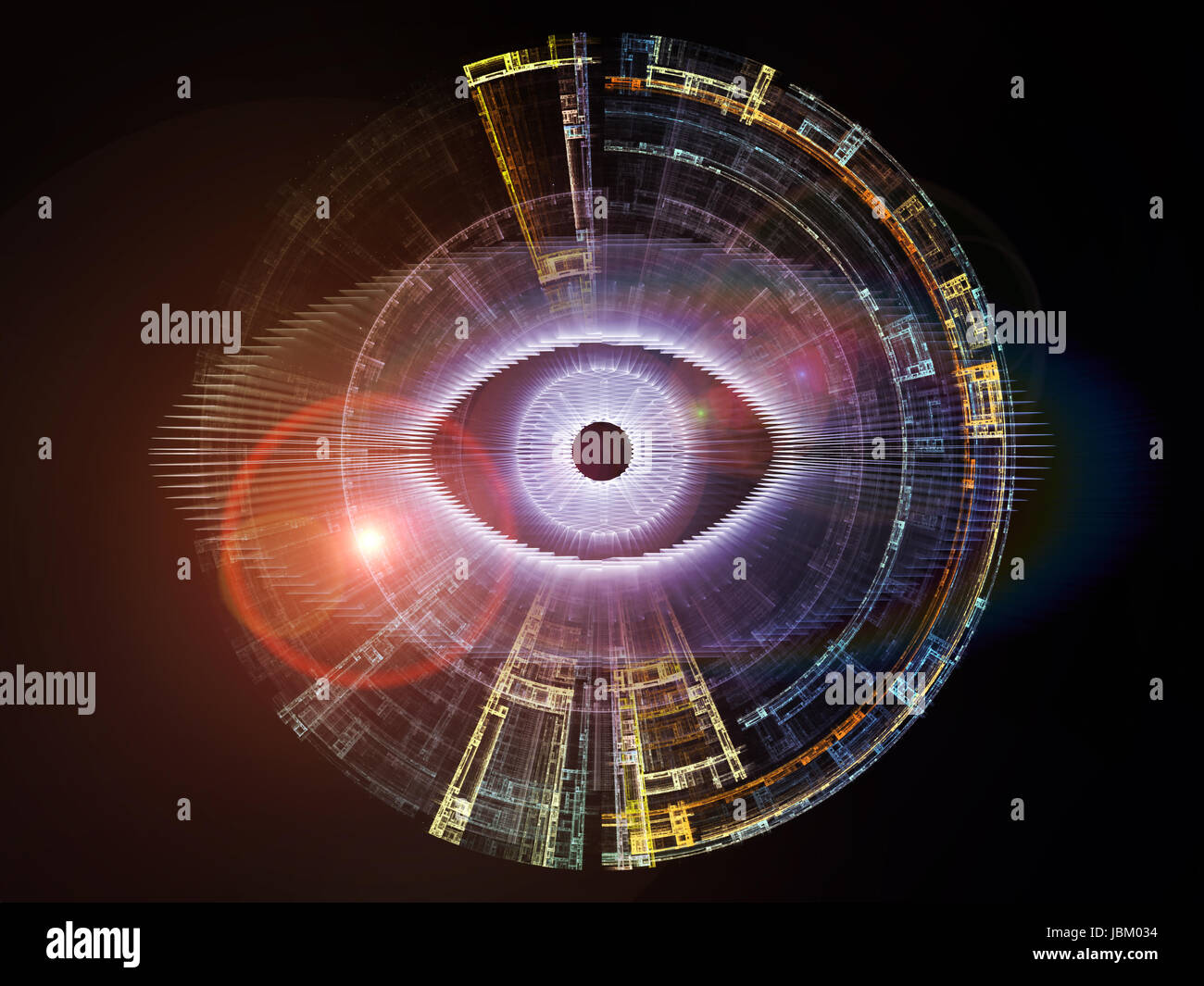 Eye Particle series. Composition of eye shape and fractal elements on ...