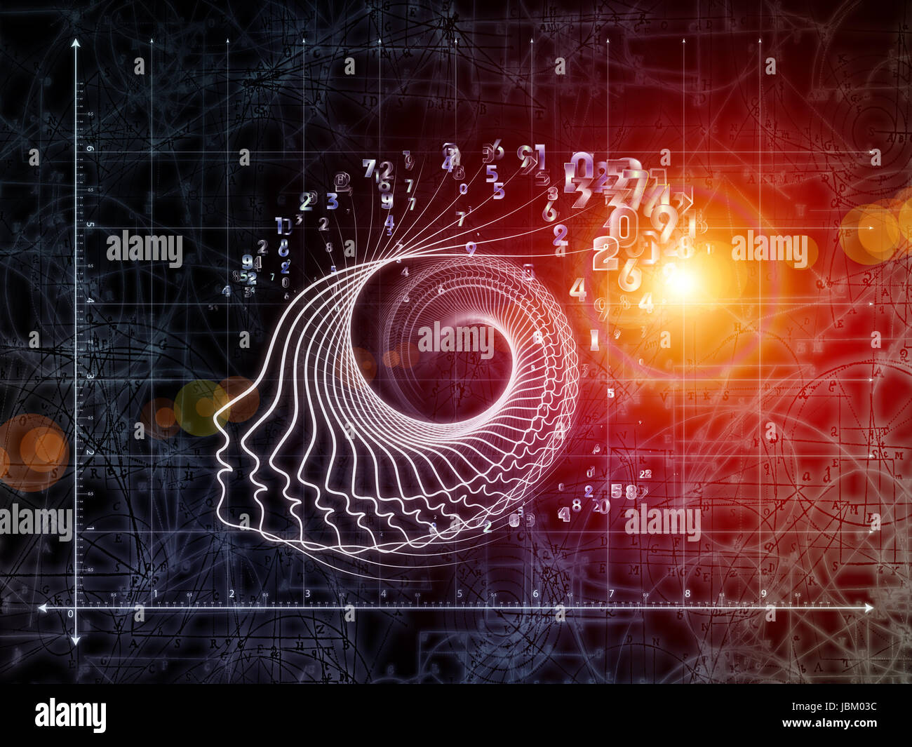 Strange Geometry series. Design composed of line drawing, math and ...