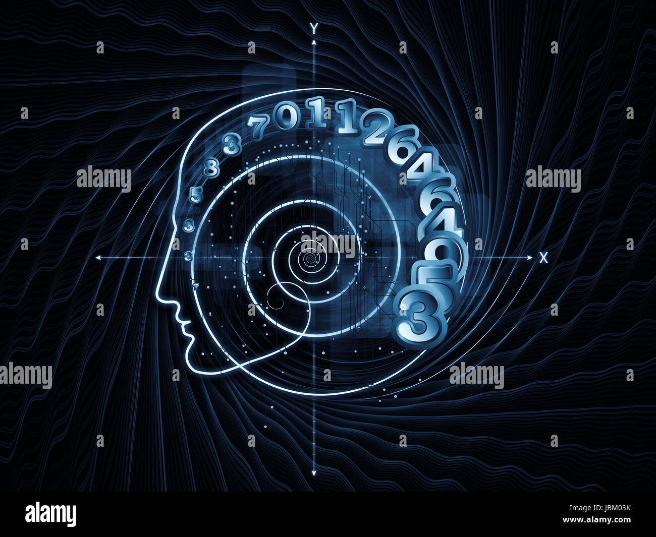 Strange Geometry series. Creative arrangement of line drawing, math and ...