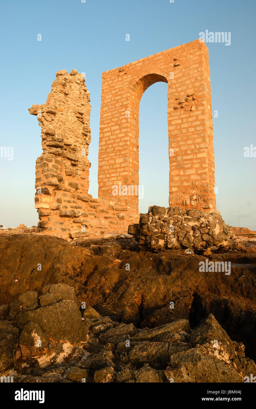 Ruins of a ancient arch, Africa cape, Mahdia, Tunisia Stock Photo - Alamy