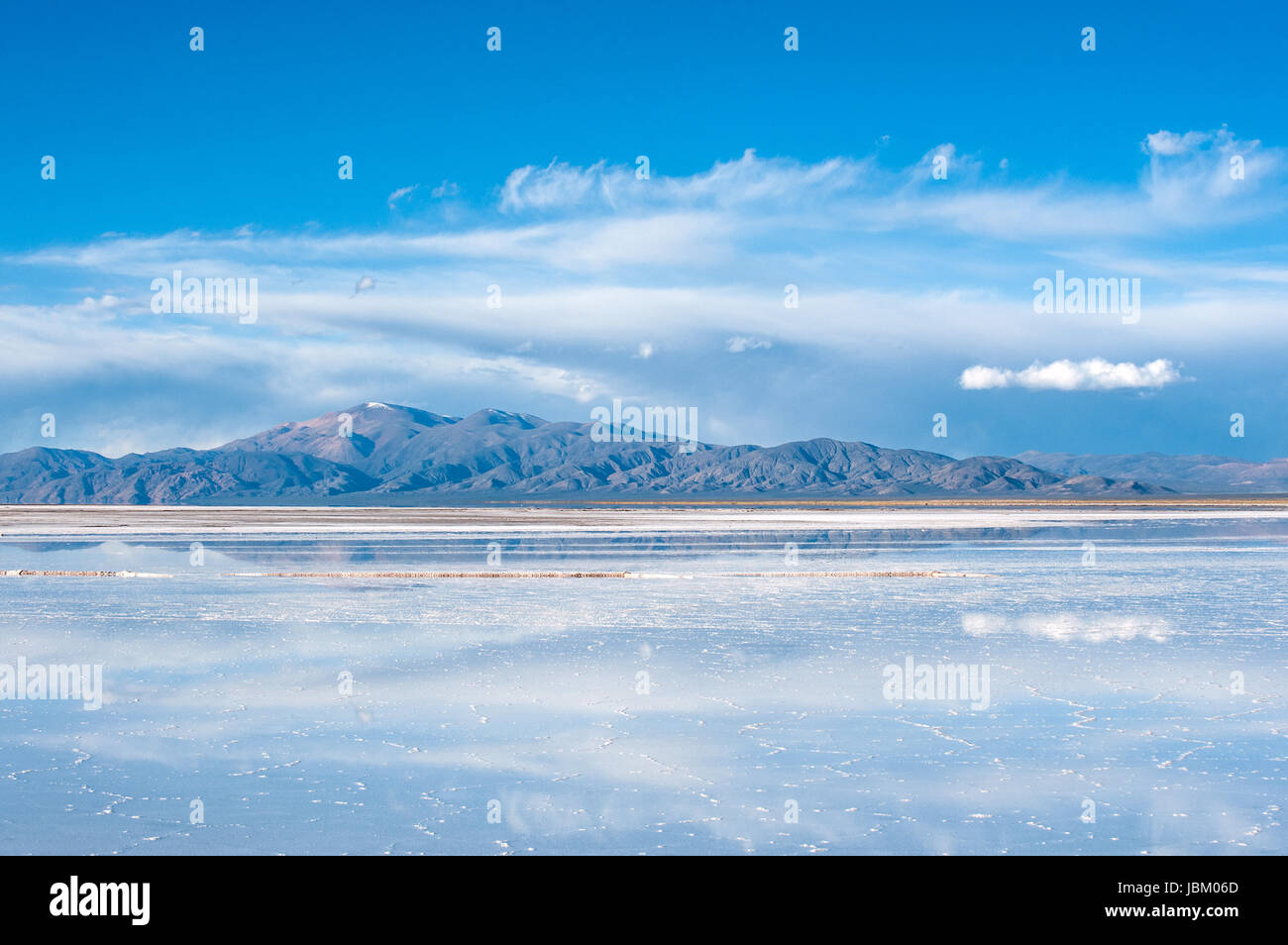Salinas Grandes on Argentina Andes is a salt desert in the Jujuy ...